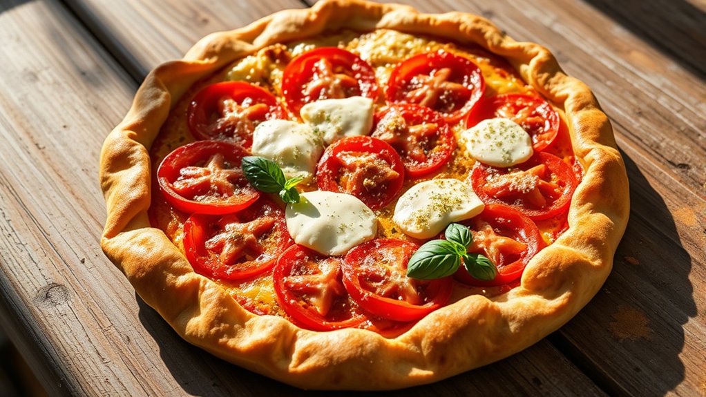 Easy Italian Cheese And Tomato Pie Recipe - Tasteful Twists