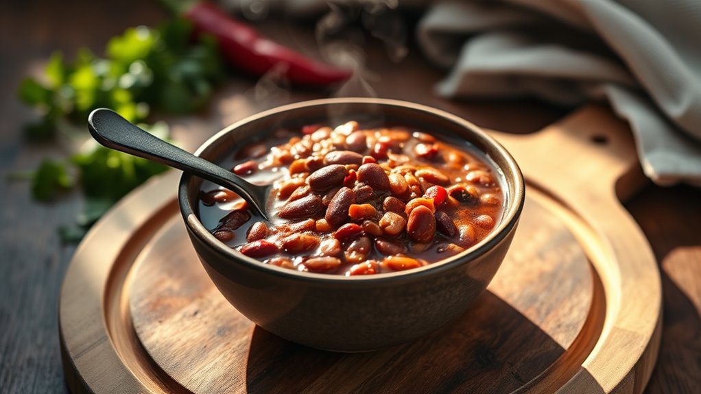 Easy Three Bean Chili Recipe - Tasteful Twists