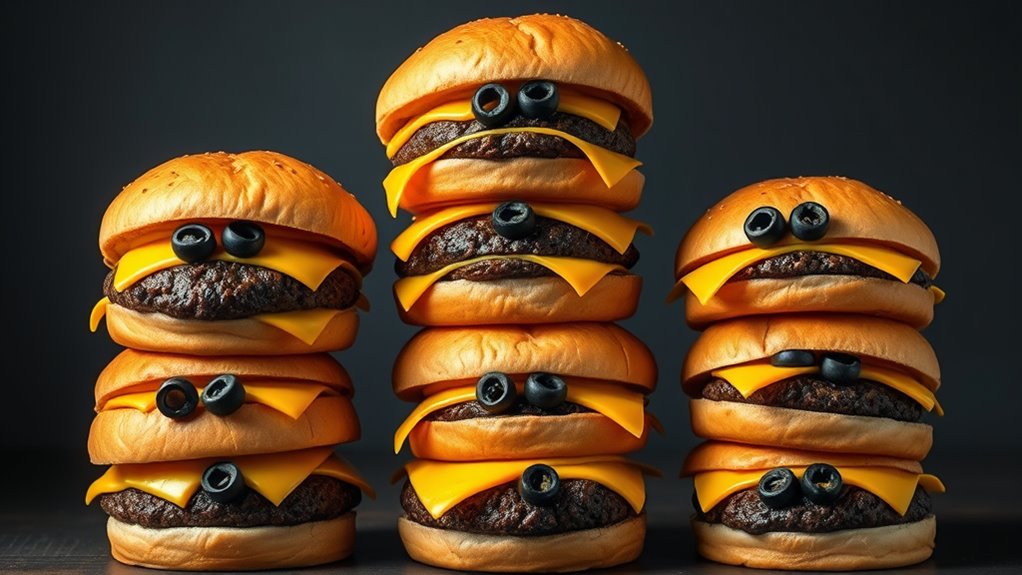 Halloween Monster Burgers Recipe - Tasteful Twists
